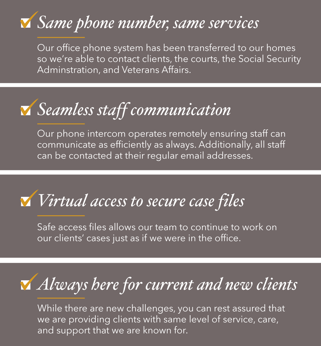 How We're Adapting to Help You During This Time - Wolf & Brown Law Offices